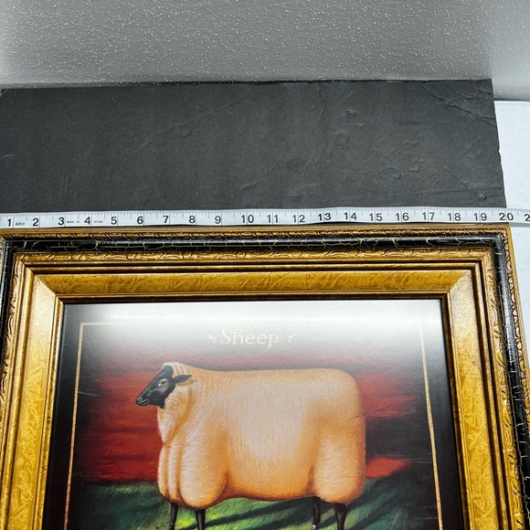 Art | Primitive Sheep Print By Dlaceyderstine From Cow Pig Sheep Series ...